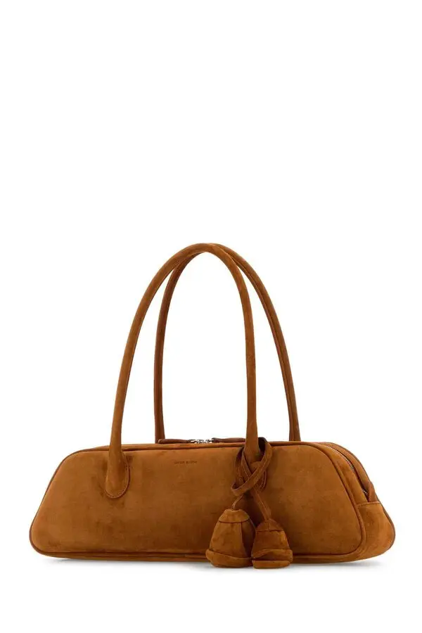 Magda Butrym Caramel Suede Shoulder Bag