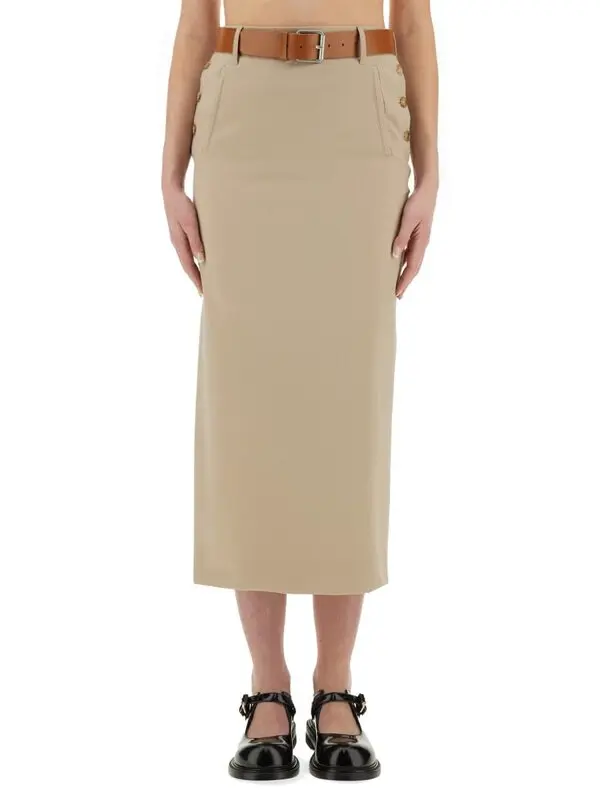 Moschino Tailored Twist Long Skirt