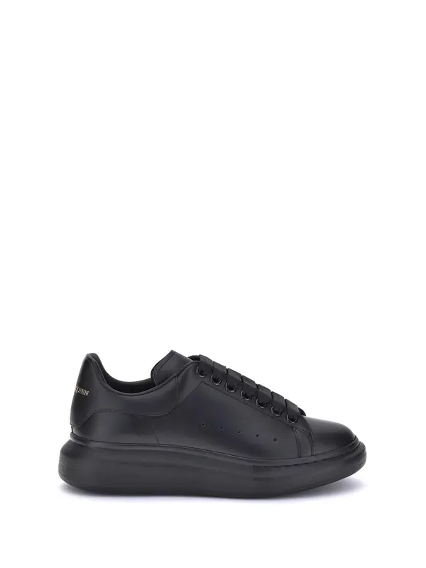 Alexander McQueen Leather Sneakers - Black
