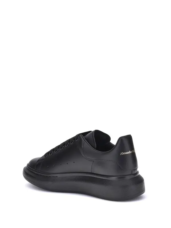 Alexander McQueen Leather Sneakers - Black