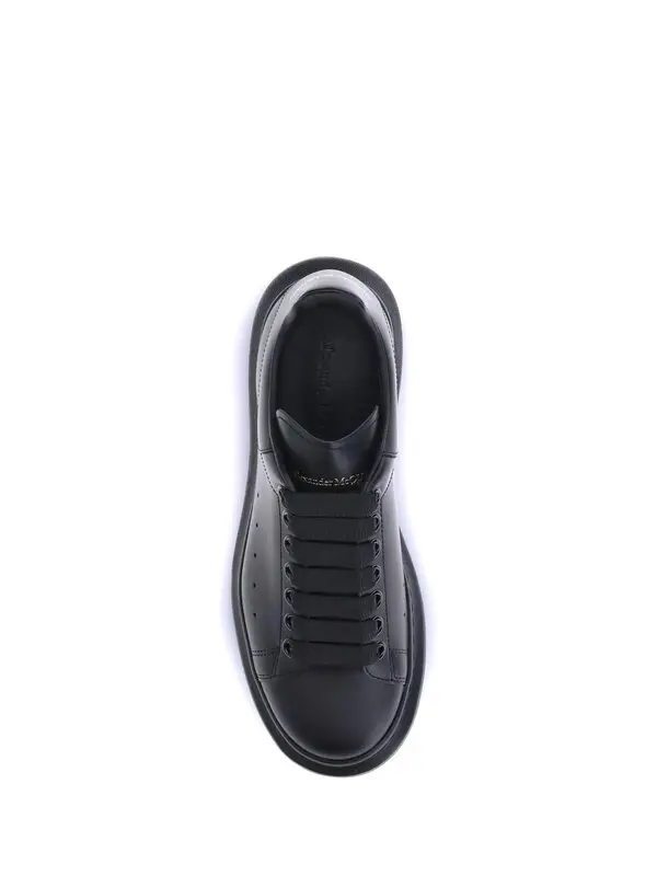 Alexander McQueen Leather Sneakers - Black