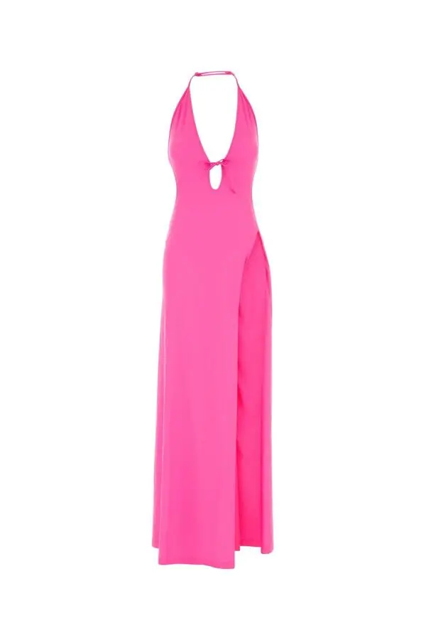 Balenciaga Fluo Stretch Nylon Dress - Pink