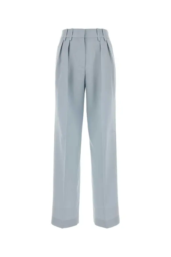 JIL SANDER Pastel Light Wool Palazzo Pant