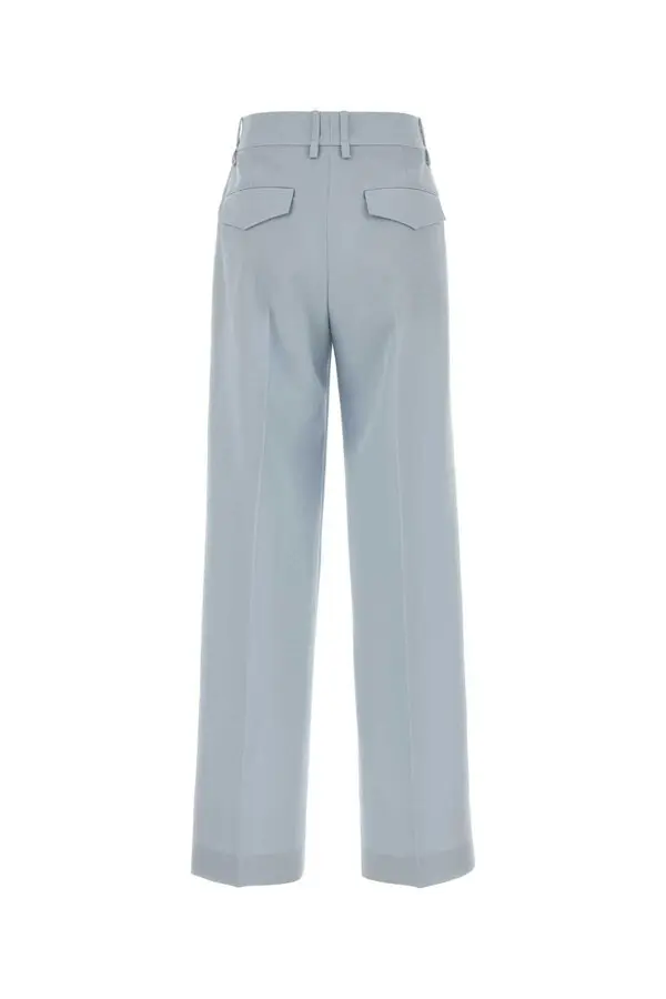 JIL SANDER Pastel Light Wool Palazzo Pant