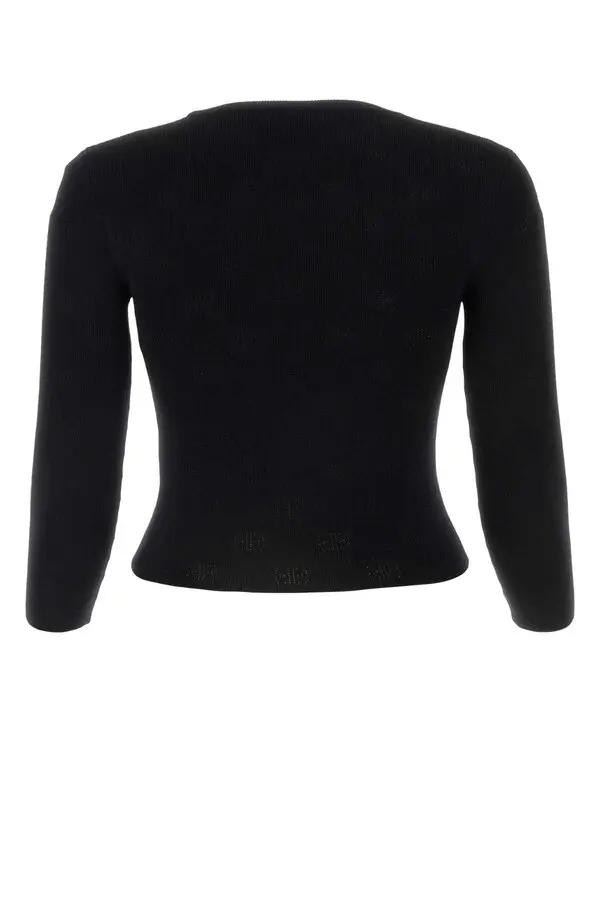 Balenciaga Wool Blend Sweater - Black