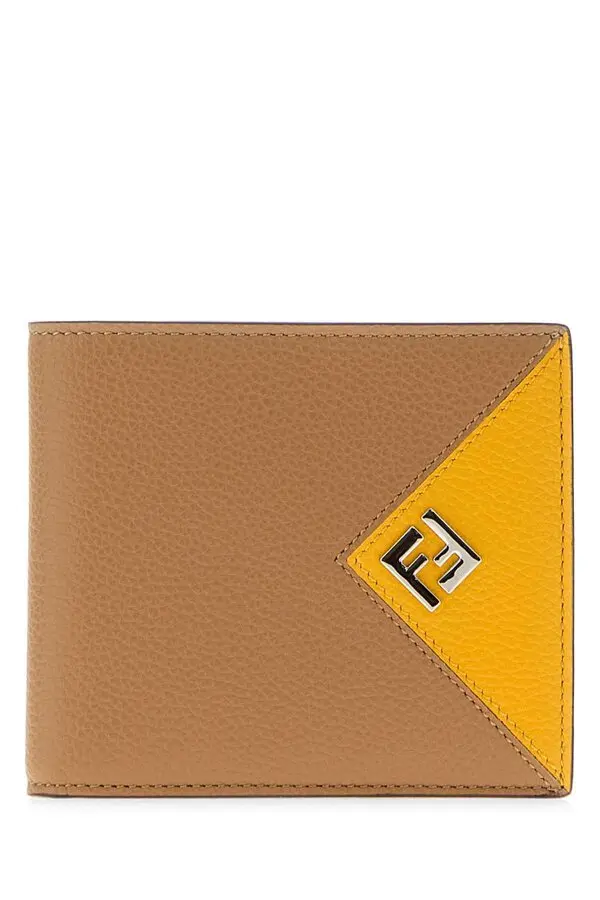 Fendi Beige Leather Lui Wallet