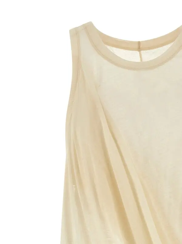 Rick Owens Anthem Tank' Top - Cream