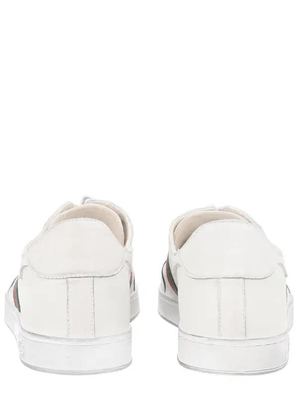 Gucci Leather Stretch Sneakers