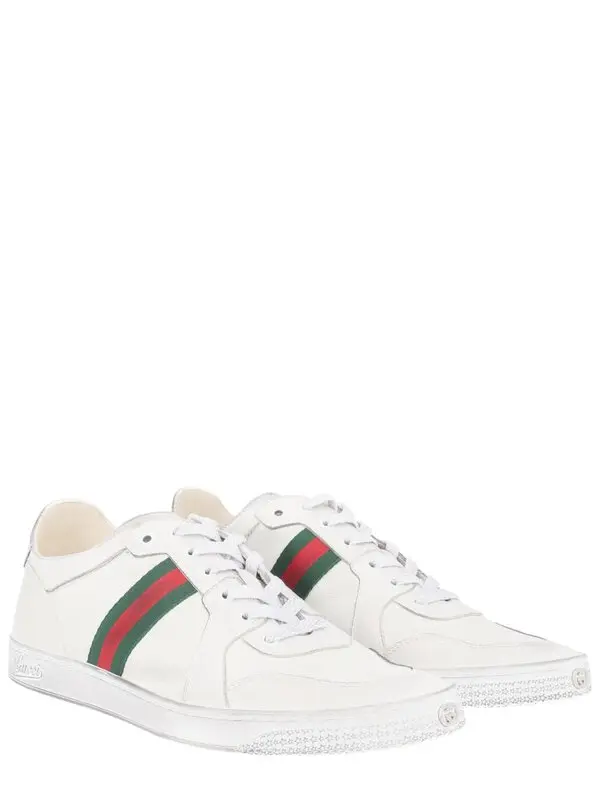 Gucci Leather Stretch Sneakers