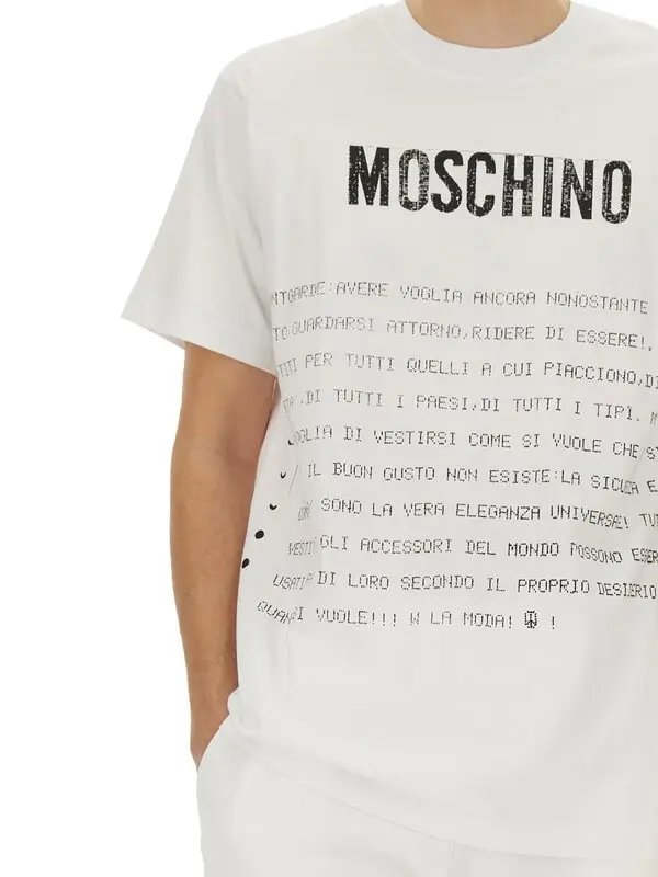 Moschino Message Print T-shirt