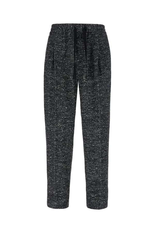 Dolce & Gabbana Textured Drawstring Trousers - Multicolor
