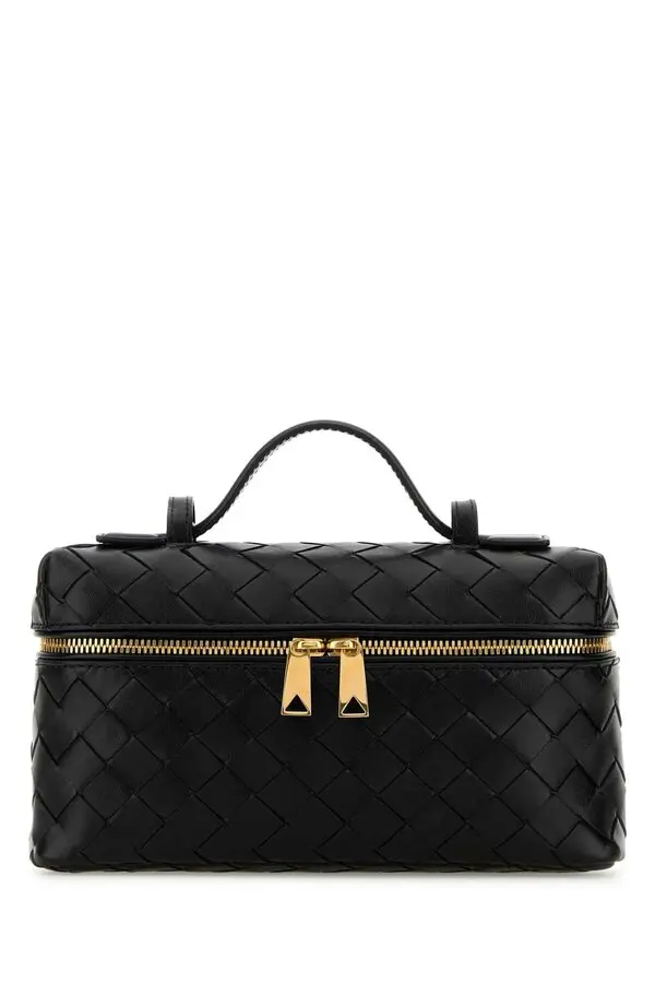 Bottega Veneta Leather Mini Bang Bang Handbag - Black