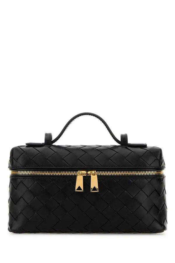 Bottega Veneta Leather Mini Bang Bang Handbag - Black
