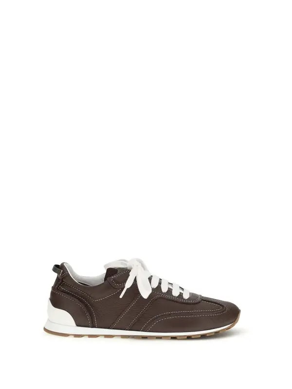 Brunello Cucinelli Leather Sneakers - Brown