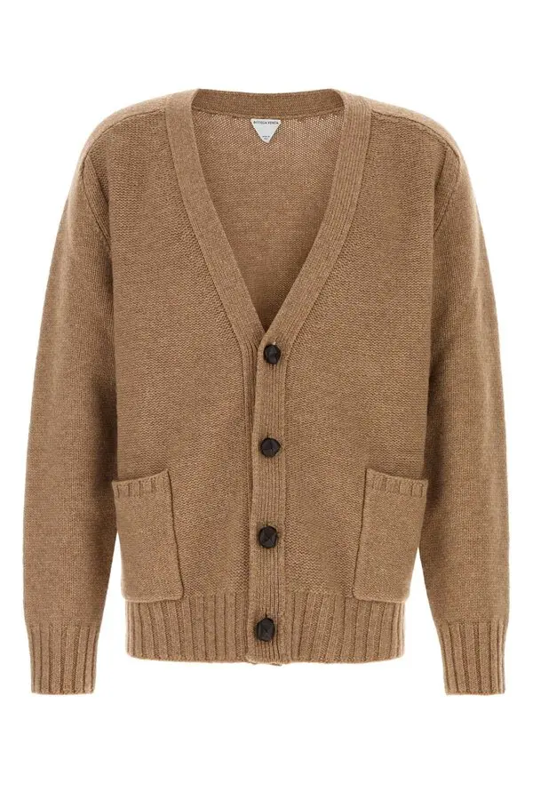 Bottega Veneta Wool Cardigan - Brown