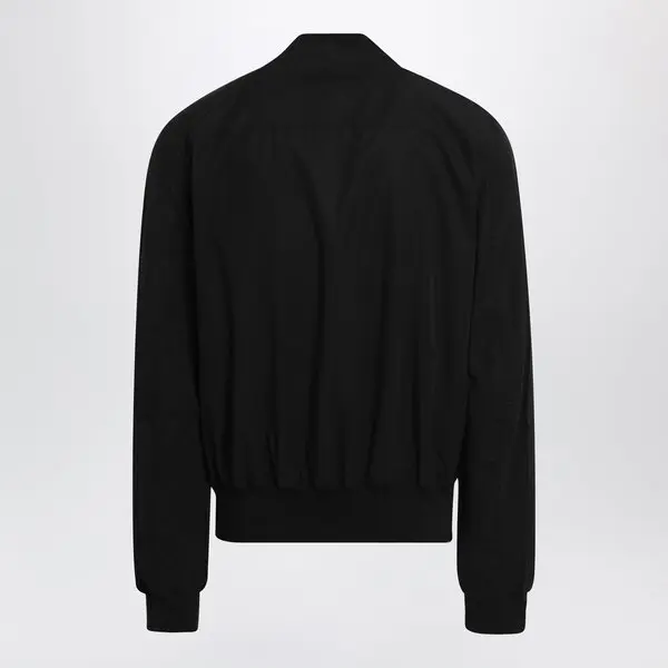Rick Owens Bauhaus Flight Ribbed Cotton Bomber Jacket
