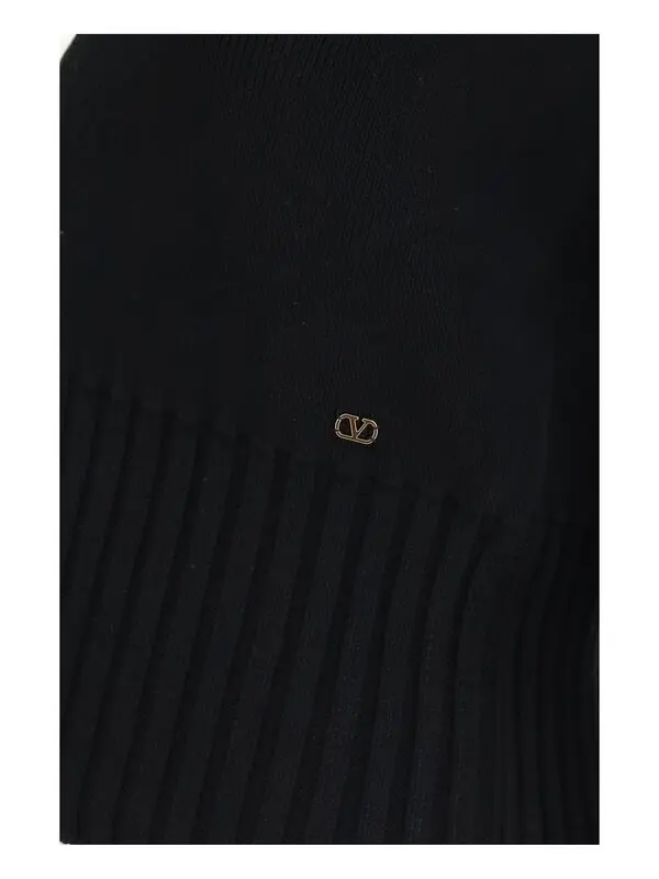 Valentino Garavani Bicolor V-neck Cardigan