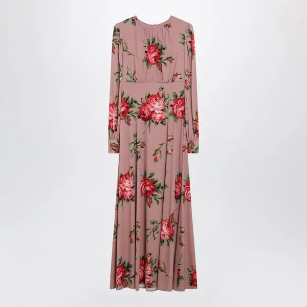 Dolce & Gabbana Printed Crêpe Dress - Pink