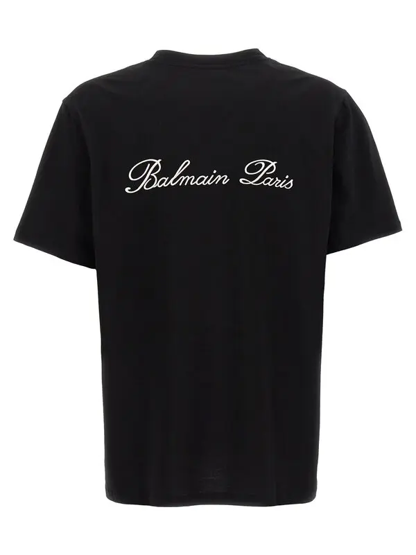 Balmain Signature' T-shirt - Multicolor