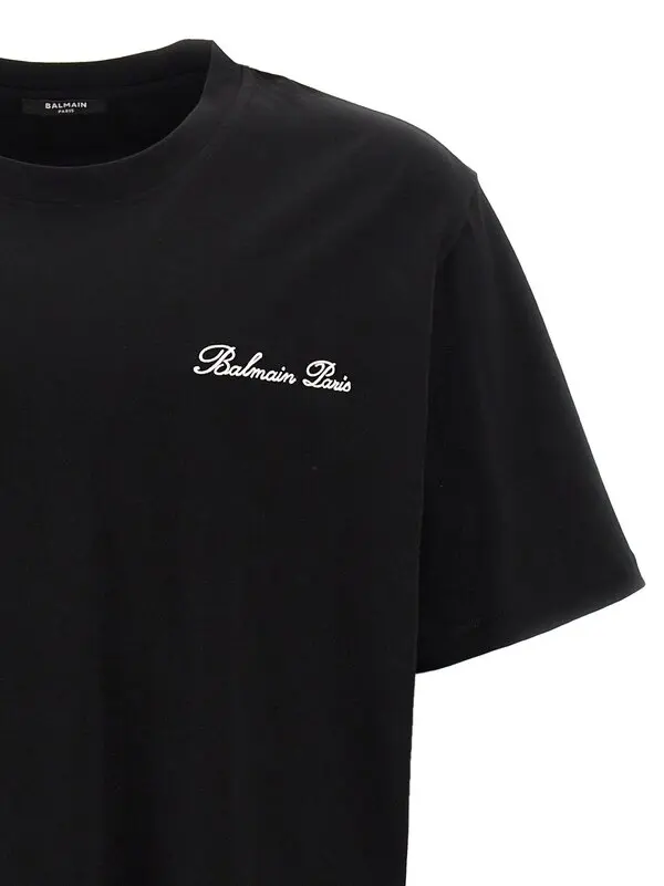 Balmain Signature' T-shirt - Multicolor