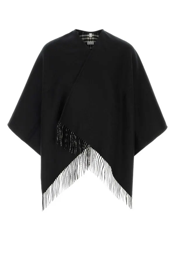Burberry Wool Reversible Cape - Black