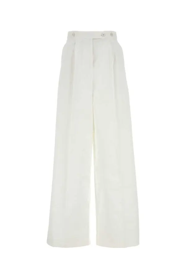 Givenchy Poplin Wide-leg Pant - White