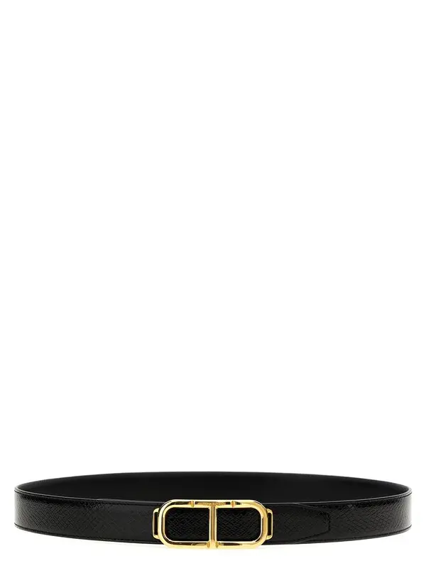 TOM FORD Logo Reversible Belt - Black