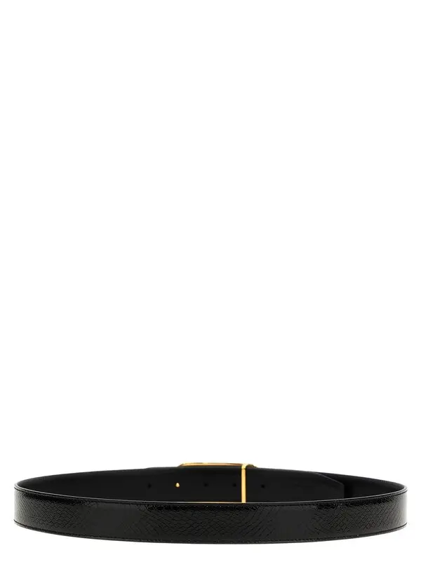 TOM FORD Logo Reversible Belt - Black