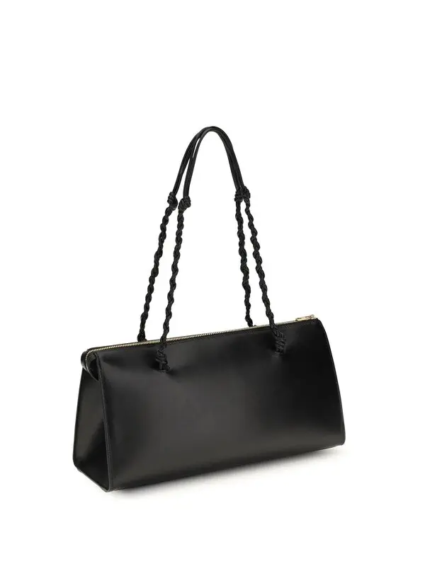 JIL SANDER Leather Shoulder Bag - Black