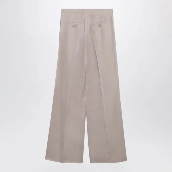 Max Mara Long Silk Trousers - Pink
