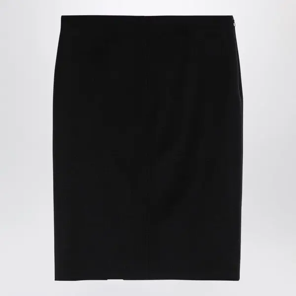 Givenchy Wool Skirt With Metal Button 4g