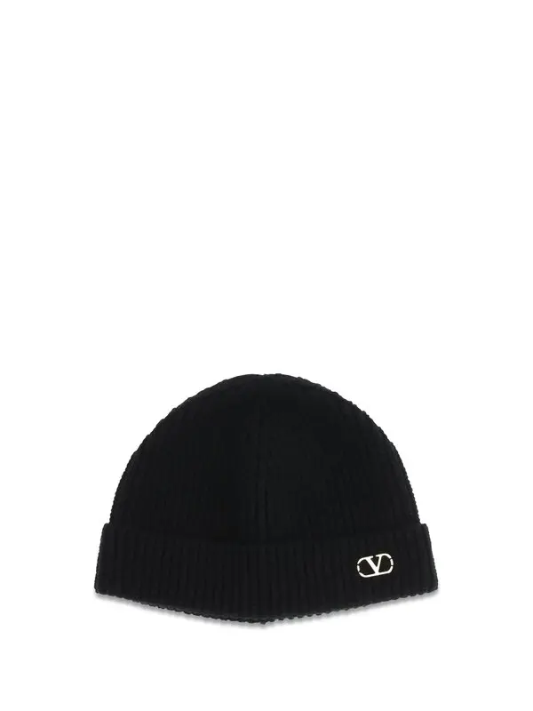 Valentino Garavani Vlogo Beanie - Black