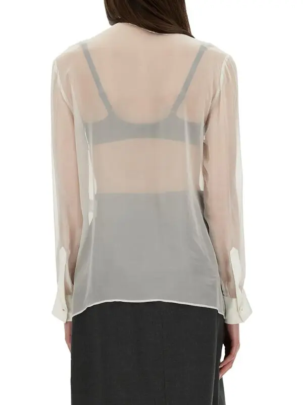 Dolce & Gabbana Chiffon Shirt With Bow