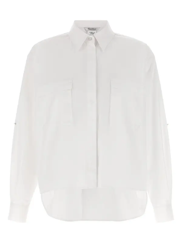 Max Mara Cotton Poplin Shirt - White