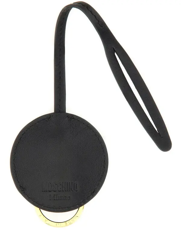 Moschino Leather Keychain