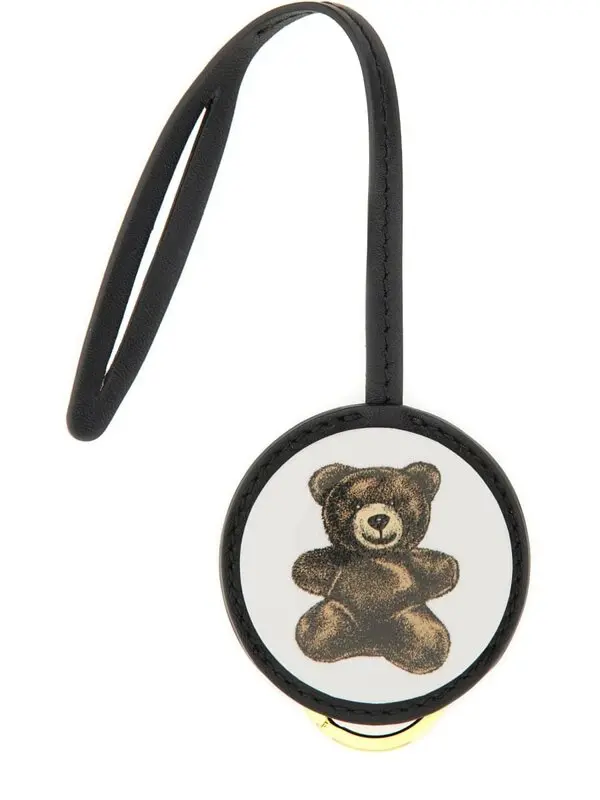 Moschino Leather Keychain - Multicolor