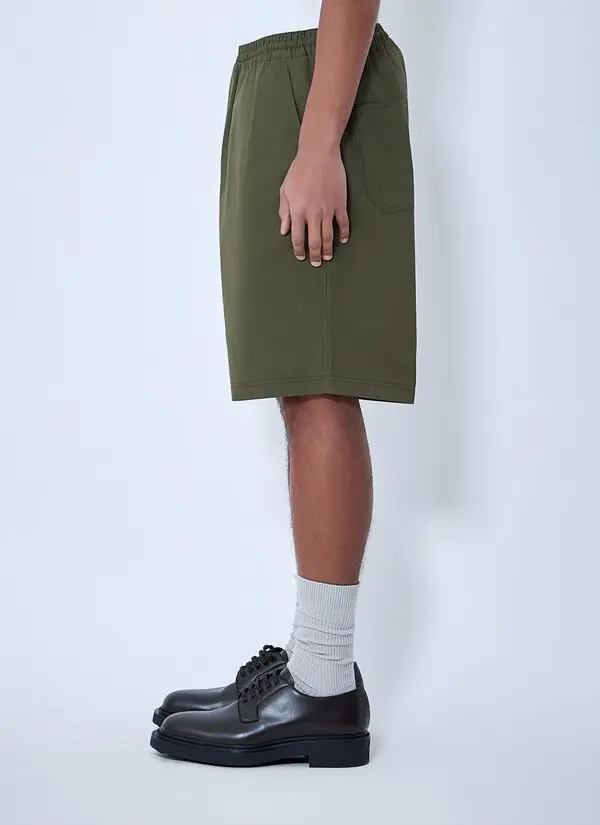 Prada Elastic Waist Cotton Shorts