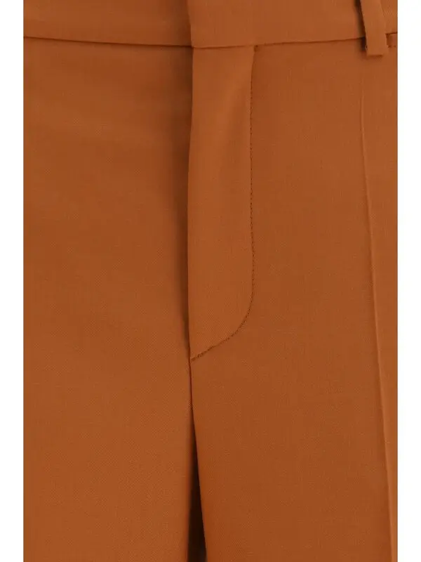 Chloé High-waisted Flared Cotton Pants