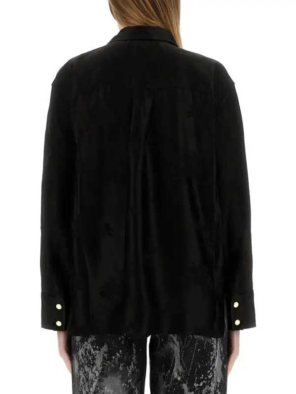 GANNI Jacquard Satin Shirt