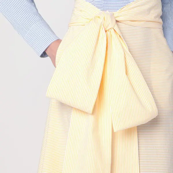 Fendi Tobacco/ Silk Striped Scarf
