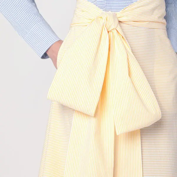 Fendi Tobacco/ Silk Striped Scarf