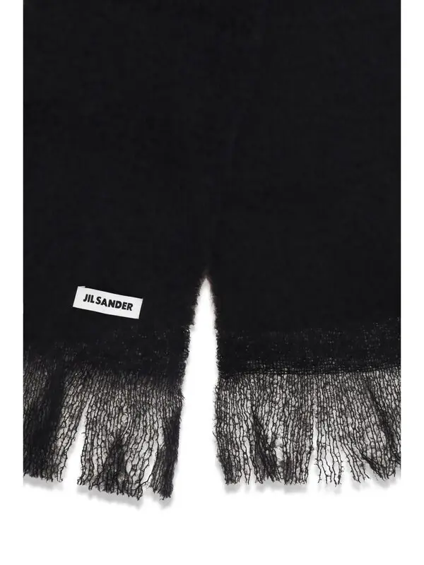 JIL SANDER Wool Scarf With Logo