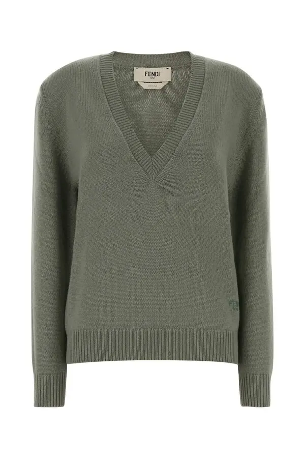 Fendi Sage Stretch Cashmere Sweater