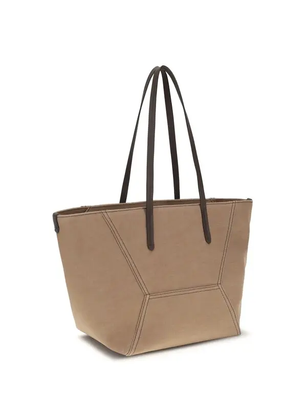 Brunello Cucinelli Canvas Shoulder Bag