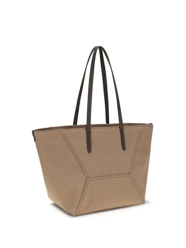Brunello Cucinelli Canvas Shoulder Bag
