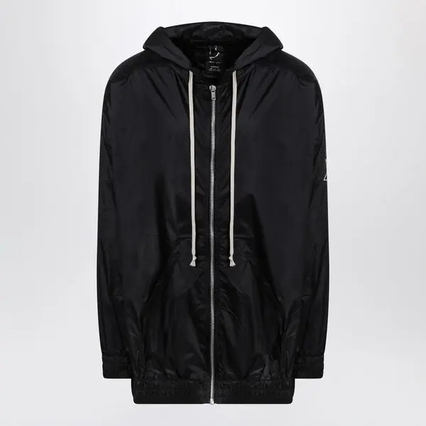 CHAMPION X RICK OWENS Lightweight Zip Jacket In Nylon - Black