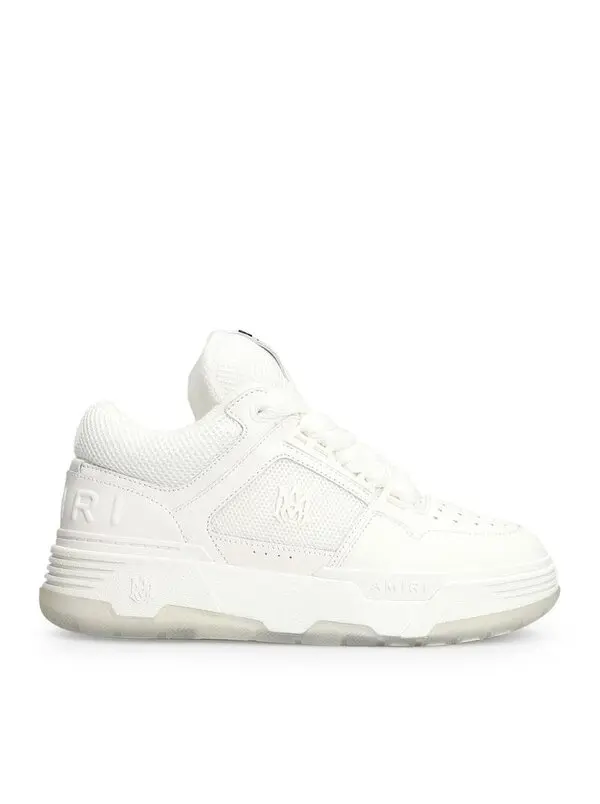Amiri Ma1 Sneakers In Leather And Fabric - White