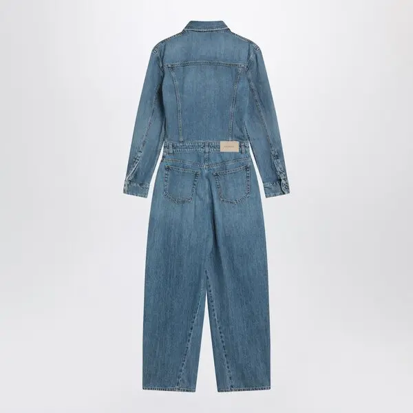 Givenchy Cotton Denim Jumpsuit - Blue