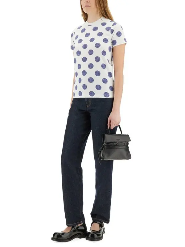 Moschino Laurel Crown Patch Denim Pants
