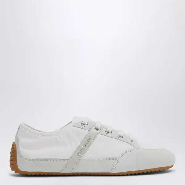 Givenchy Silm Sneakers In Nylon And Suede - White
